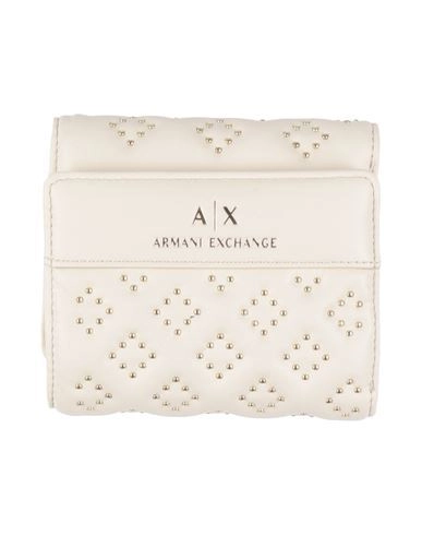 Armani Exchange Wallet Cream Polyester - White