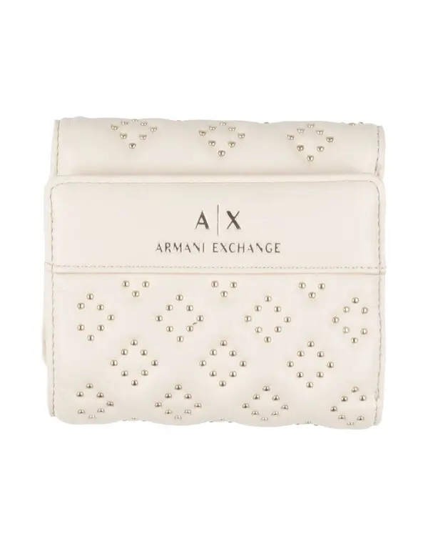 Armani Exchange Wallet Cream Polyester