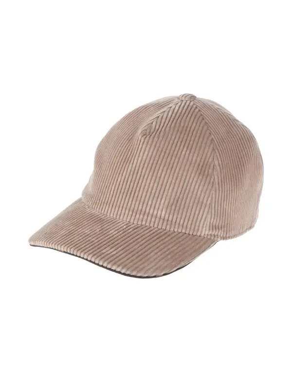 MOORER Cotton Corduroy Baseball Cap - Taupe