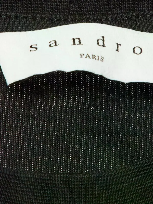 Sandro Logo-embroidered Crew-neck T-shirt