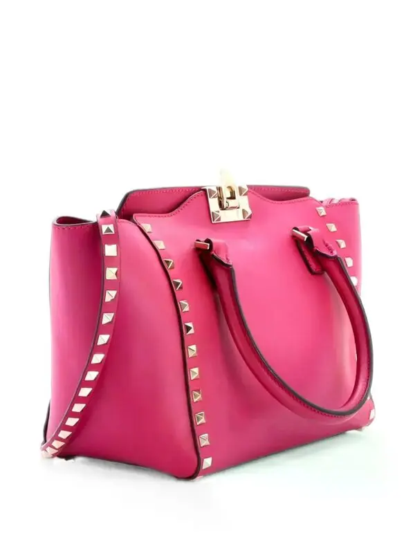 Valentino Garavani Rockstud Rigid Leather Small Tote Bag