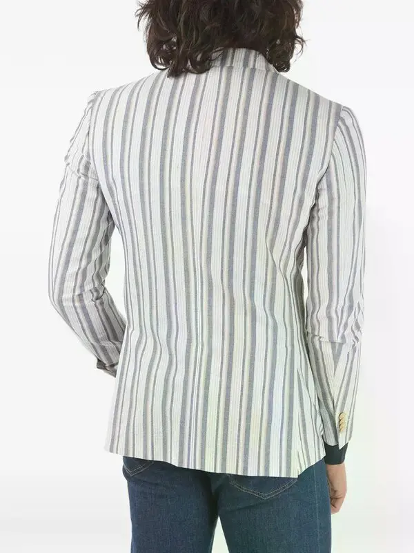 Corneliani Striped Single-breasted Blazer