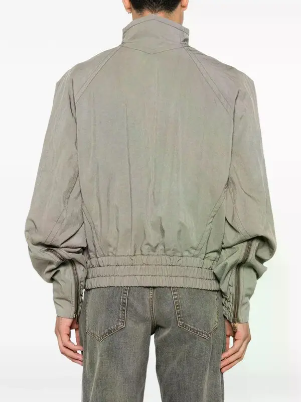 VIVIENNE WESTWOOD Orb-embroidered Zip-up Jacket - Grey
