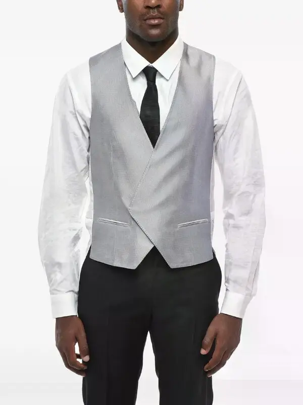 Corneliani Academy Silk Waistcoat - Blue
