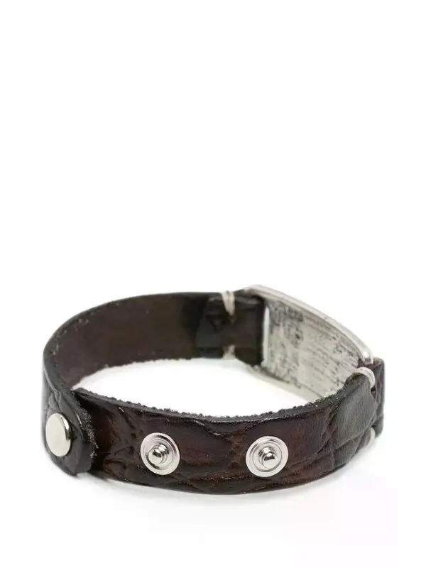 ERALDO Stone-embellished Leather Bracelet