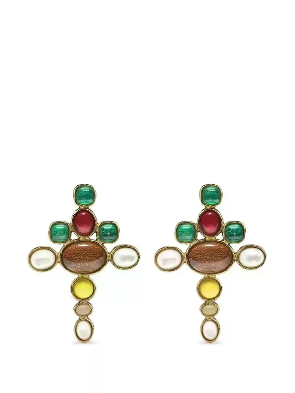 GOOSSENS Lagune Crystal-embellished Earrings - Gold