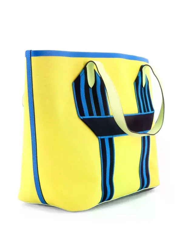 Hermès Pursangle Canvas With Leather Tote Bag