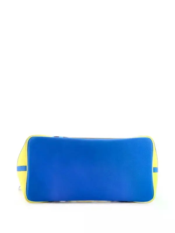 Hermès Pursangle Canvas With Leather Tote Bag