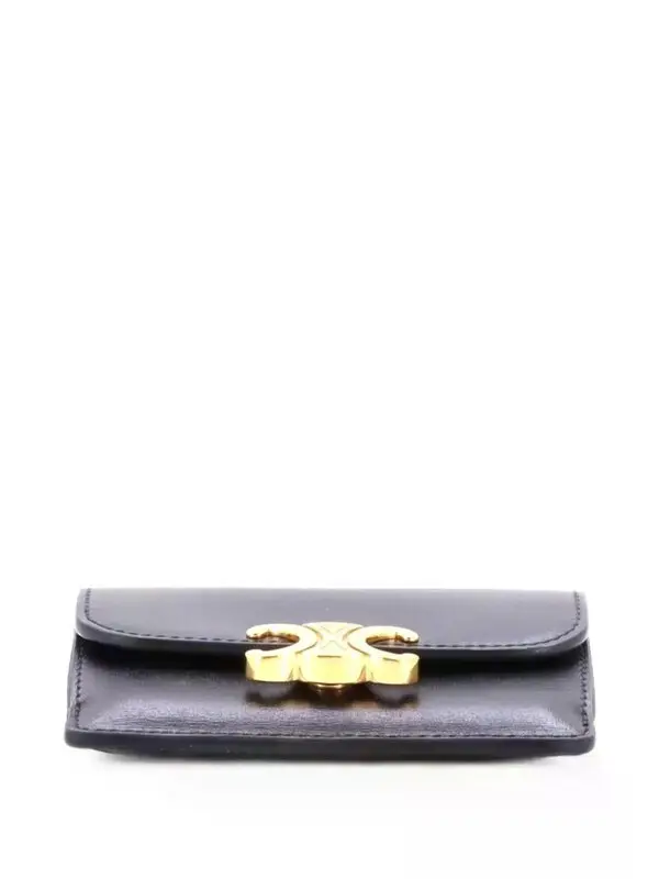 Celine Triomphe Case Leather Card Holder