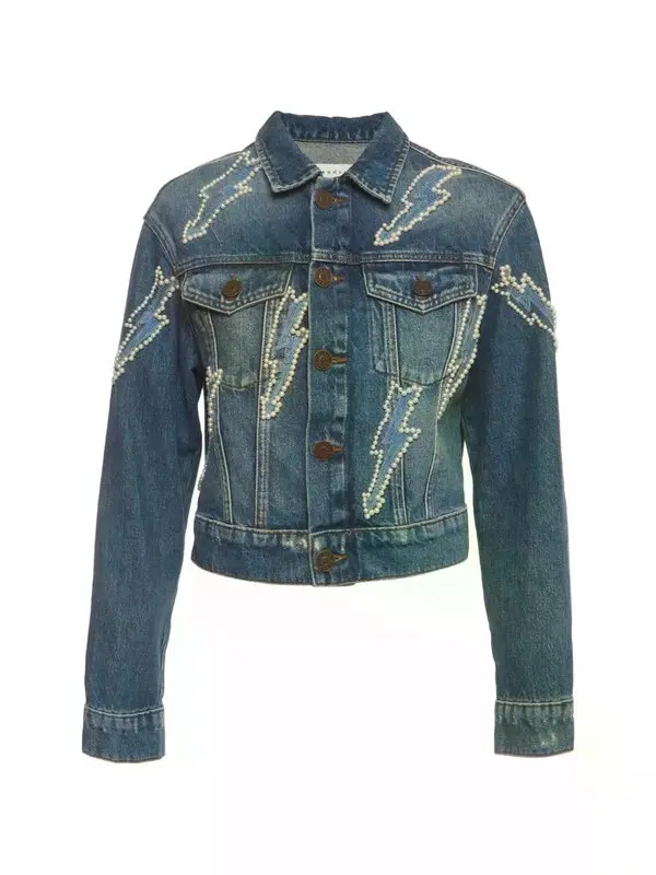 Sandro Embellished Denim Jacket