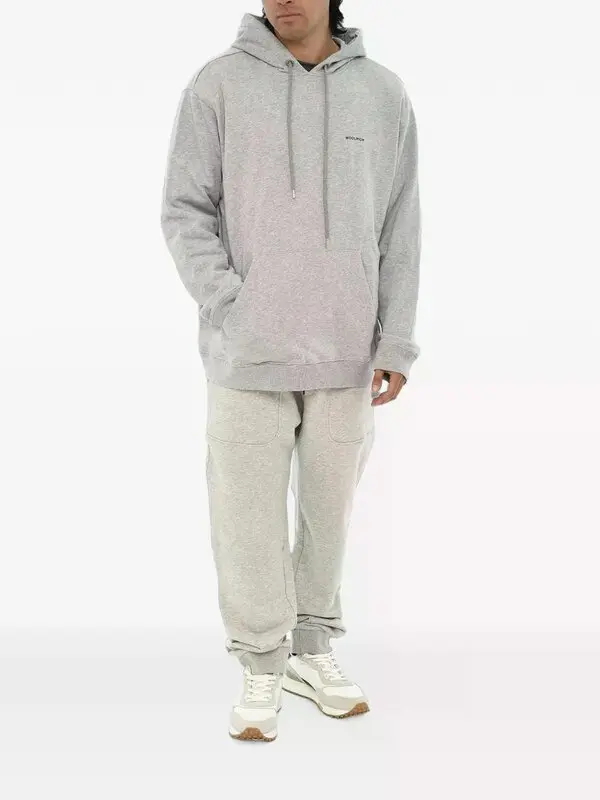 Woolrich Logo-print Graphic-back Hoodie