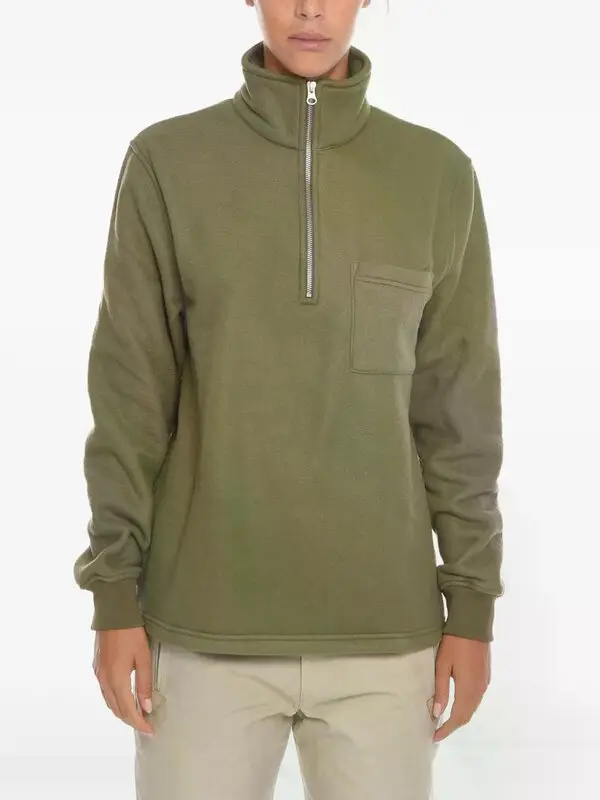 SAMSOE SAMSOE Half-zip Chest-pocket Sweater