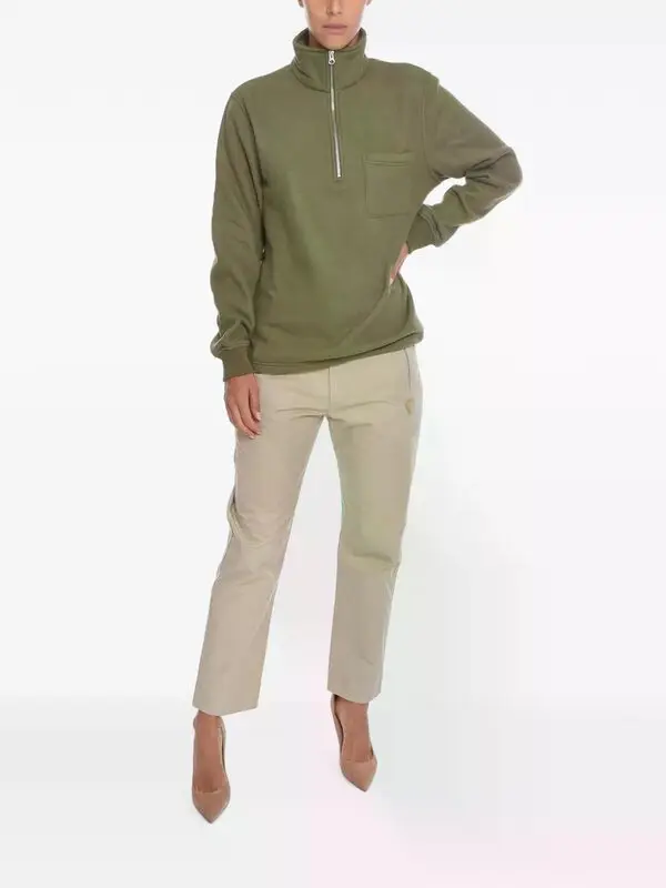 SAMSOE SAMSOE Half-zip Chest-pocket Sweater
