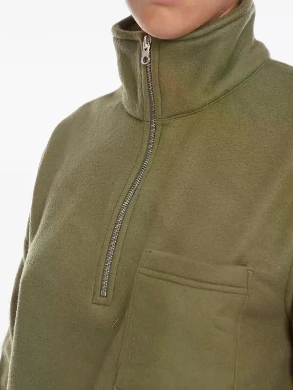 SAMSOE SAMSOE Half-zip Chest-pocket Sweater