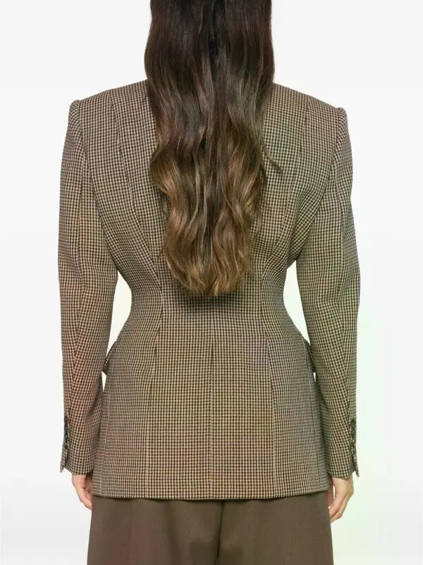 Seafarer Houndstooth-pattern Single-breasted Blazer