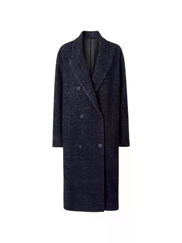 Missoni Double-breasted Cashmere And Viscose Coat - Blue