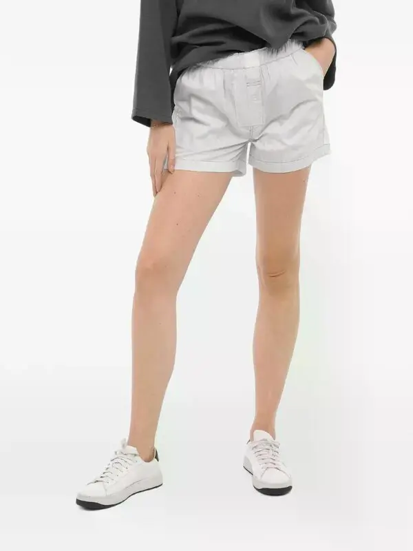 Eytys Quinn Rainbow-stitch Shorts - Neutrals