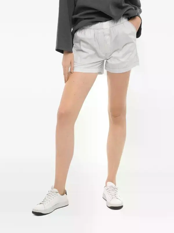 Eytys Quinn Rainbow-stitch Shorts - Neutrals