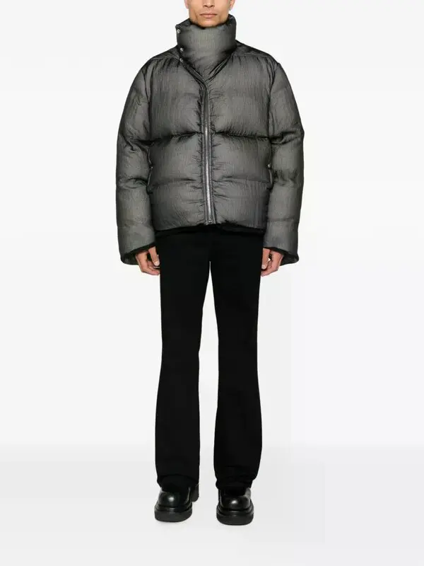 Rick Owens Turtle Funnel-neck Padded Jacket