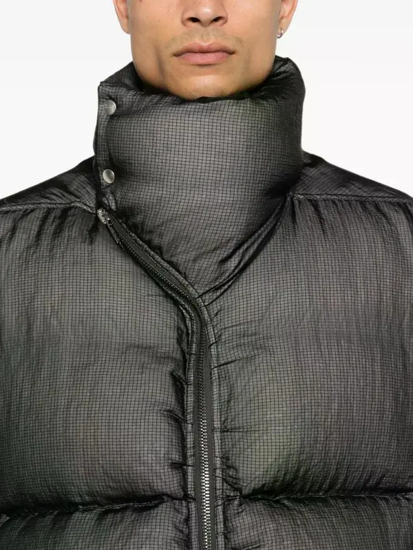 Rick Owens Turtle Funnel-neck Padded Jacket