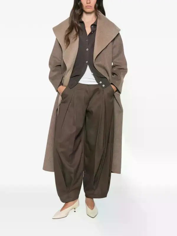Simkhai Belted Shawl-collar Coat