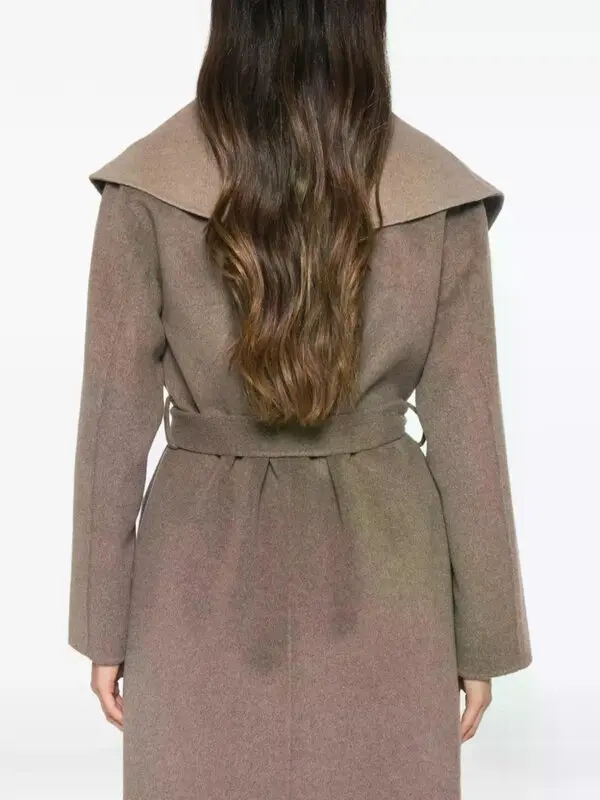 Simkhai Belted Shawl-collar Coat