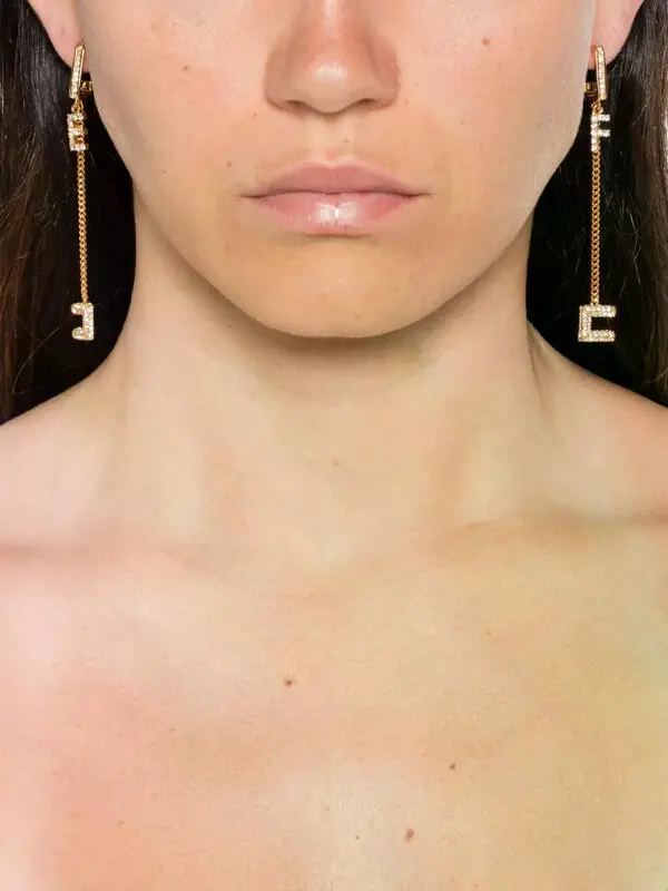 Elisabetta Franchi Crystal-embellished Drop Earrings