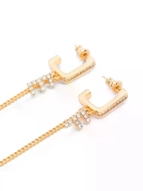 Elisabetta Franchi Crystal-embellished Drop Earrings