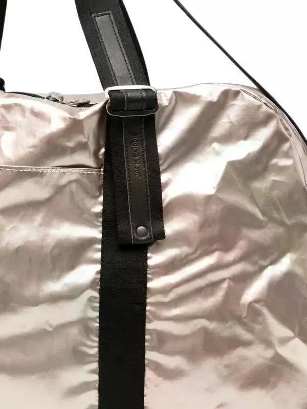 JACK GOMME Metallic-finish Travel Bag
