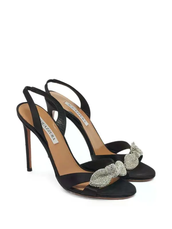 AQUAZZURA Very Bow Slingback Sandals