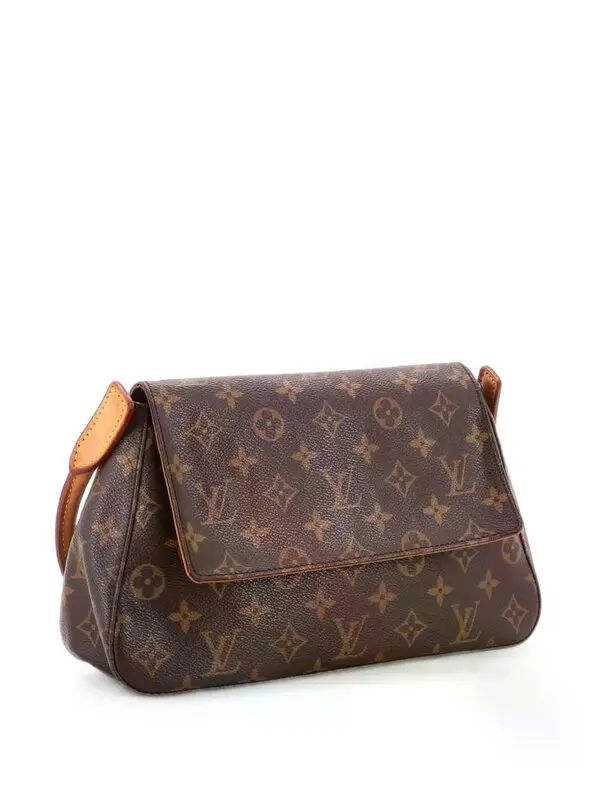 LOUIS VUITTON Looping Handbag Monogram Canvas Mini Satchel - Brown