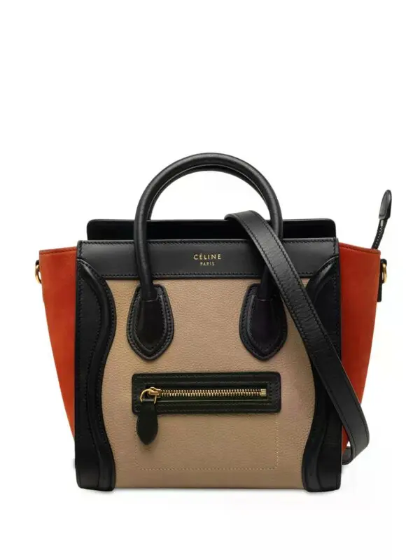 Celine Nano Luggage Tote Satchel - Brown