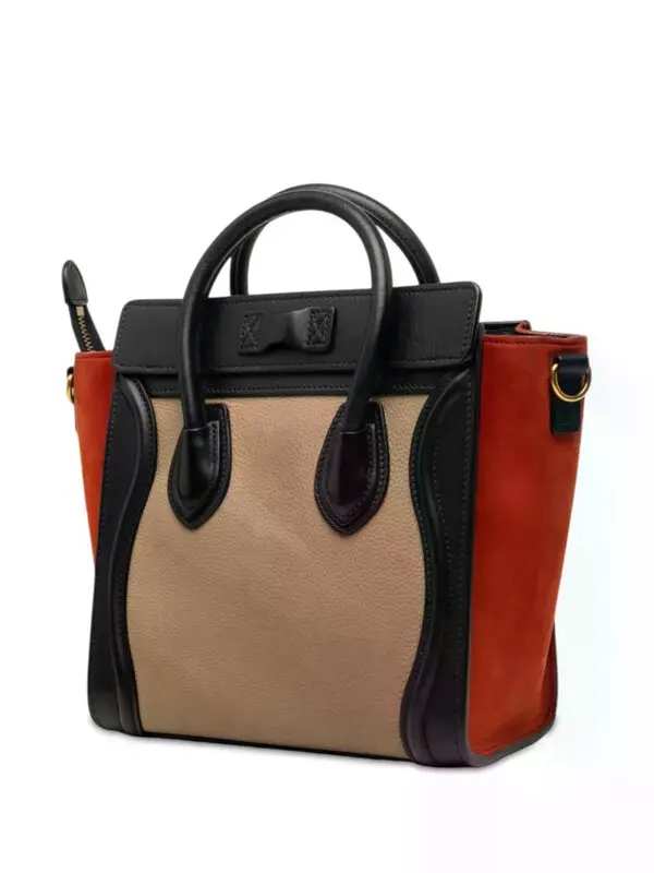 Celine Nano Luggage Tote Satchel - Brown