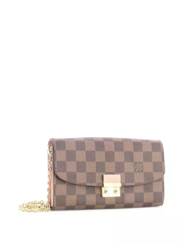 LOUIS VUITTON Croisette Chain Wallet Damier Crossbody Bag