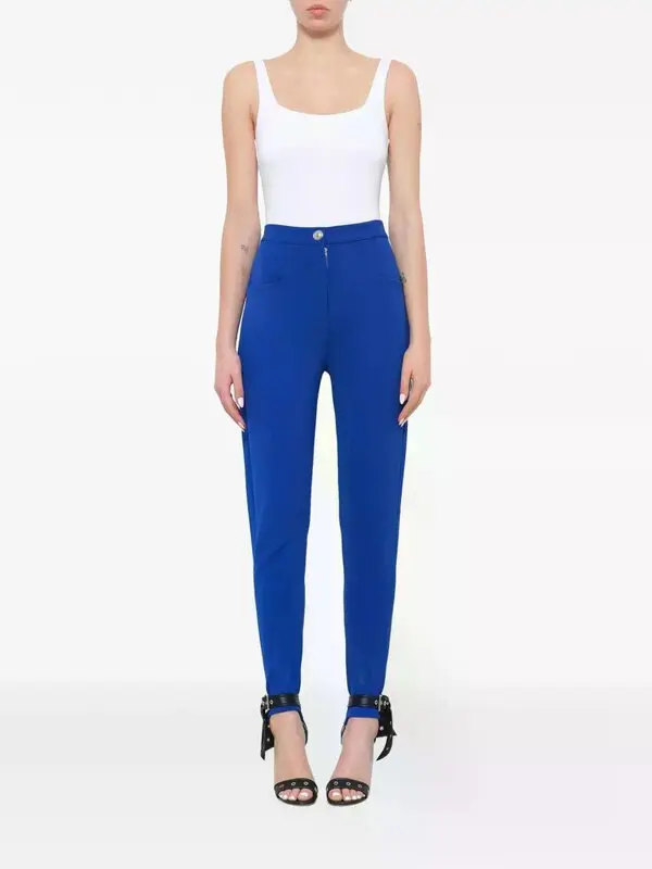 Balmain High-waisted Knit Skinny Trousers