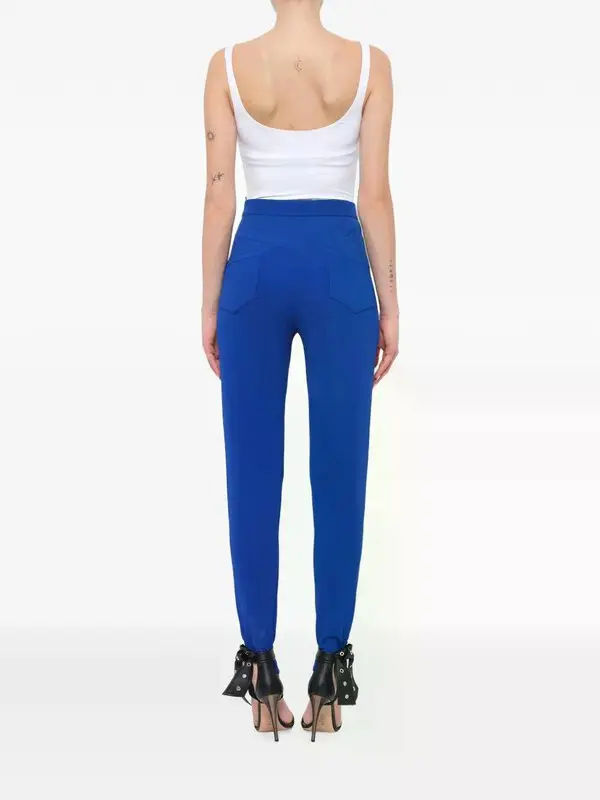 Balmain High-waisted Knit Skinny Trousers