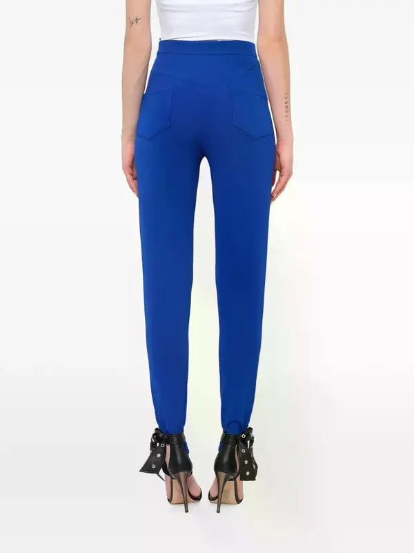Balmain High-waisted Knit Skinny Trousers