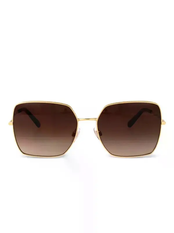Dolce & Gabbana Square-frame Metal Sunglasses - Brown