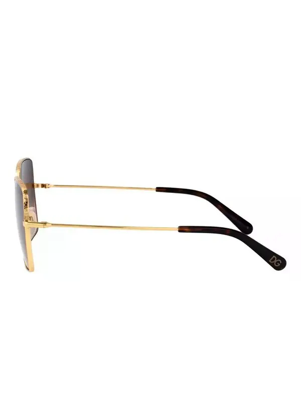 Dolce & Gabbana Square-frame Metal Sunglasses