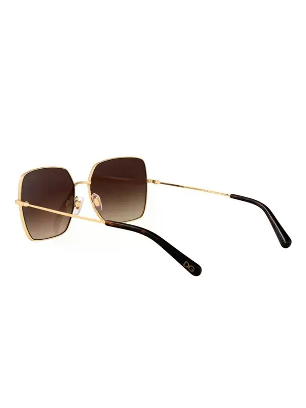Dolce & Gabbana Square-frame Metal Sunglasses