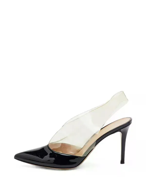 GIANVITO ROSSI Plexi Slingback Pumps - Black