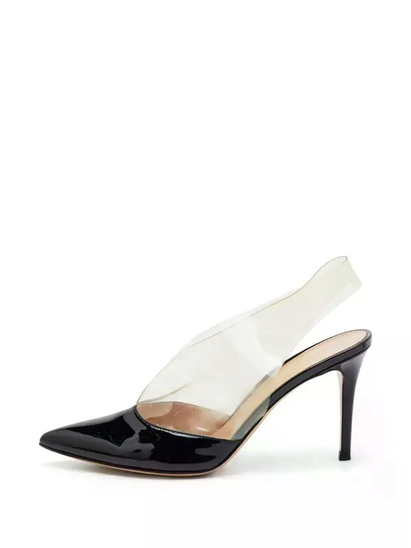 GIANVITO ROSSI Plexi Slingback Pumps - Black