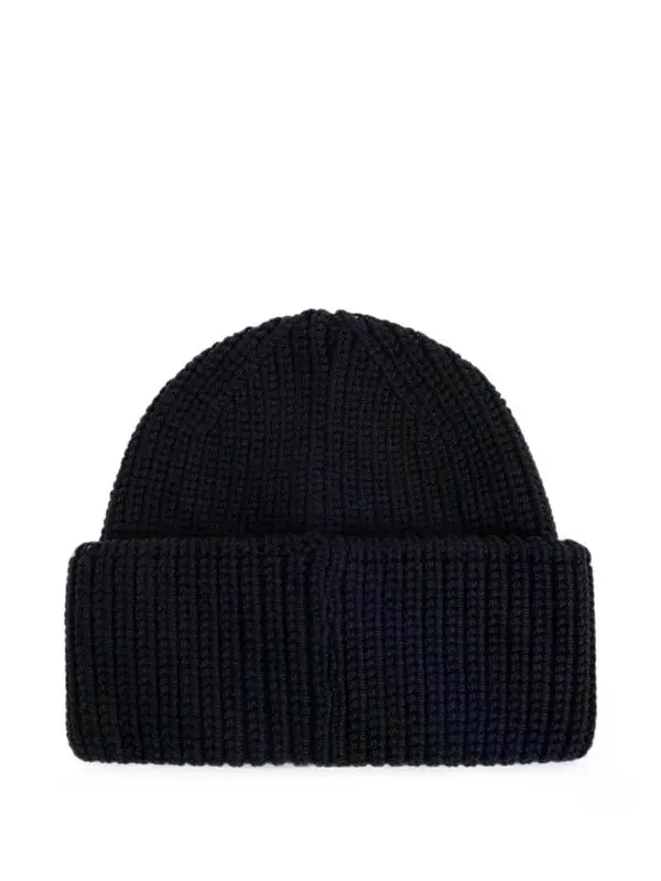 Dsquared2 Logo-patch Ribbed-knit Beanie Hat
