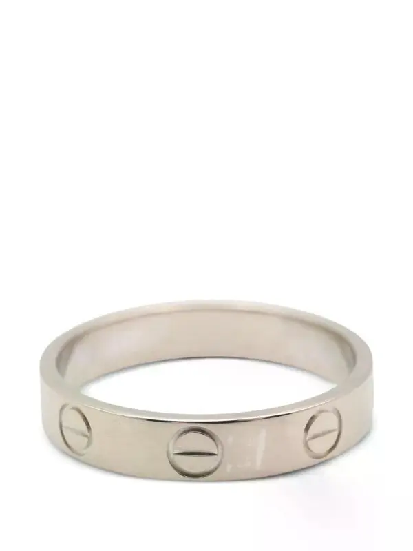 Cartier 2010s Mini Love Ring - Silver