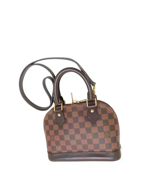 LOUIS VUITTON 2013 Damier Ebene Alma Bb Satchel