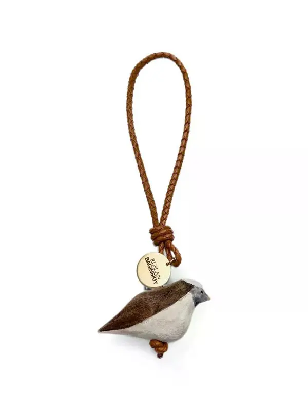Ruslan Baginskiy Sparrow Hand-carved Bag Charm