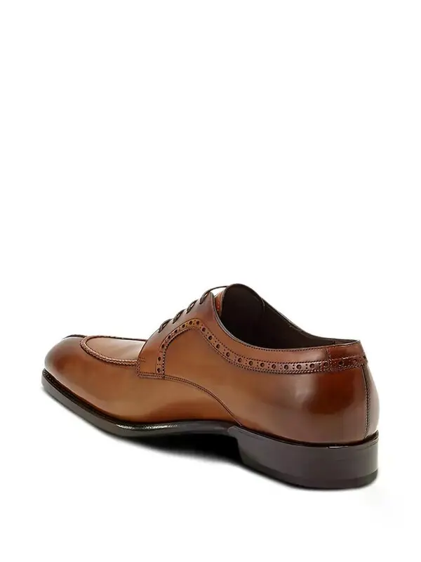 FERRAGAMO Brogue-detail Leather Derby Shoes