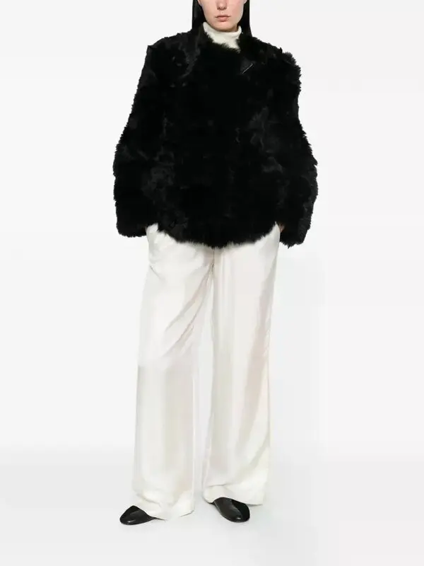 Soft Goat Shearling Coat