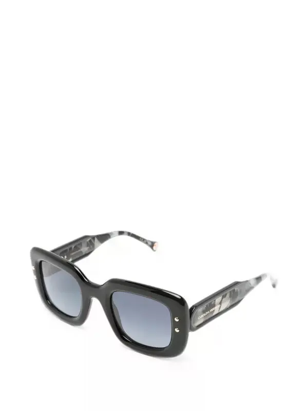 Carolina Herrera Square-frame Studded Sunglasses