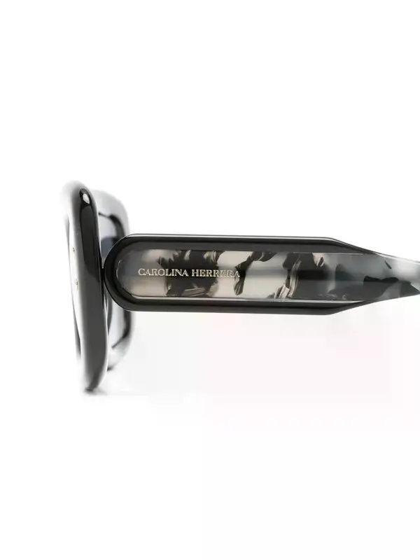 Carolina Herrera Square-frame Studded Sunglasses